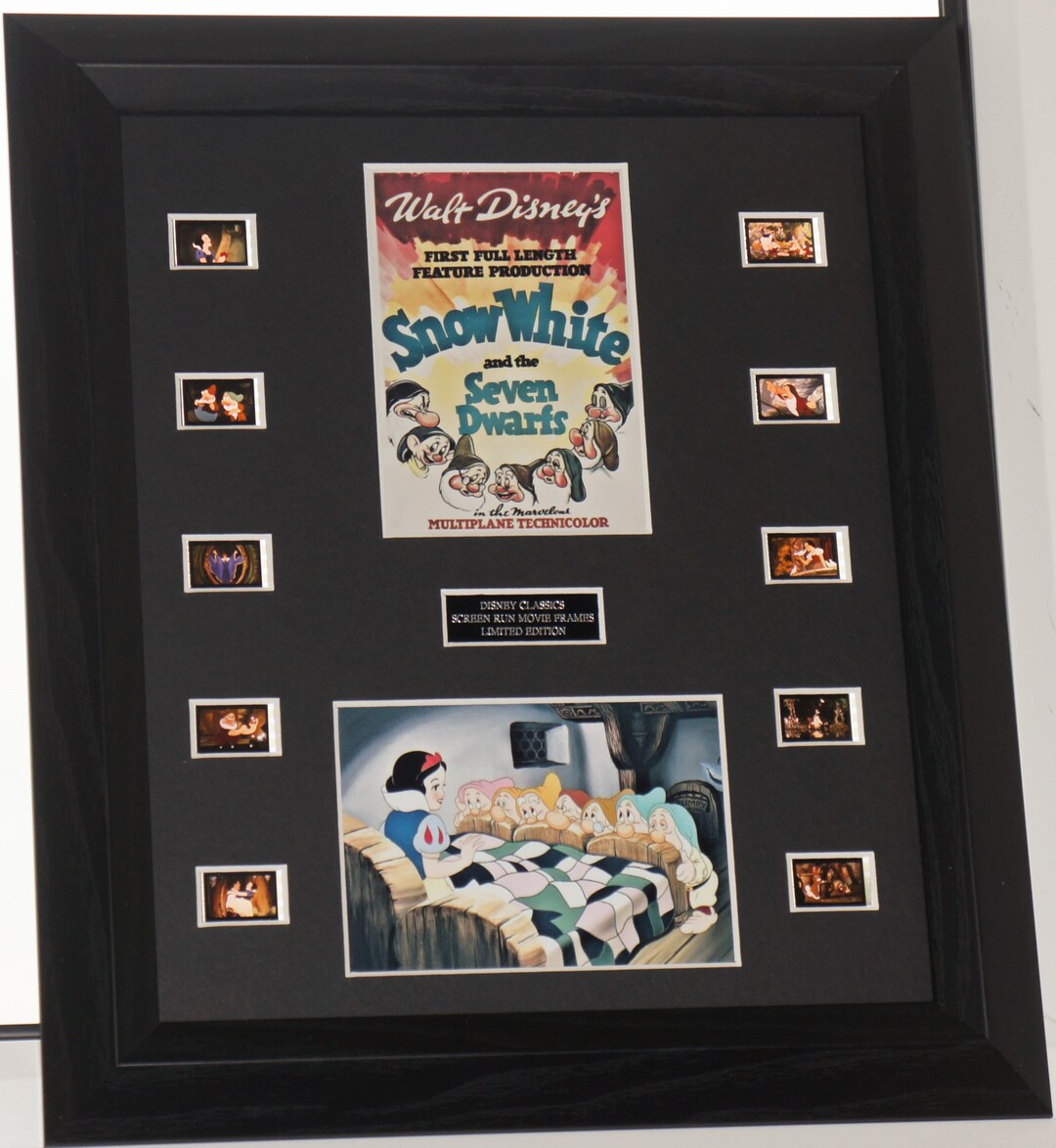 SNOW WHITE Film Cell Mount Rare Old Screen Run Movie Cells Animation ...