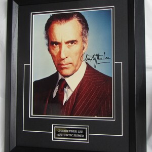 CHRISTOPHER LEE Signed 10 X 8 Photo Framed Not Copy or Printed ...