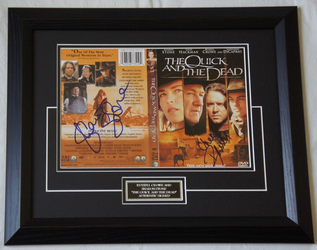 Sharon Stone Signed Russell Crowe Signed the Quick and the Dead DVD ...