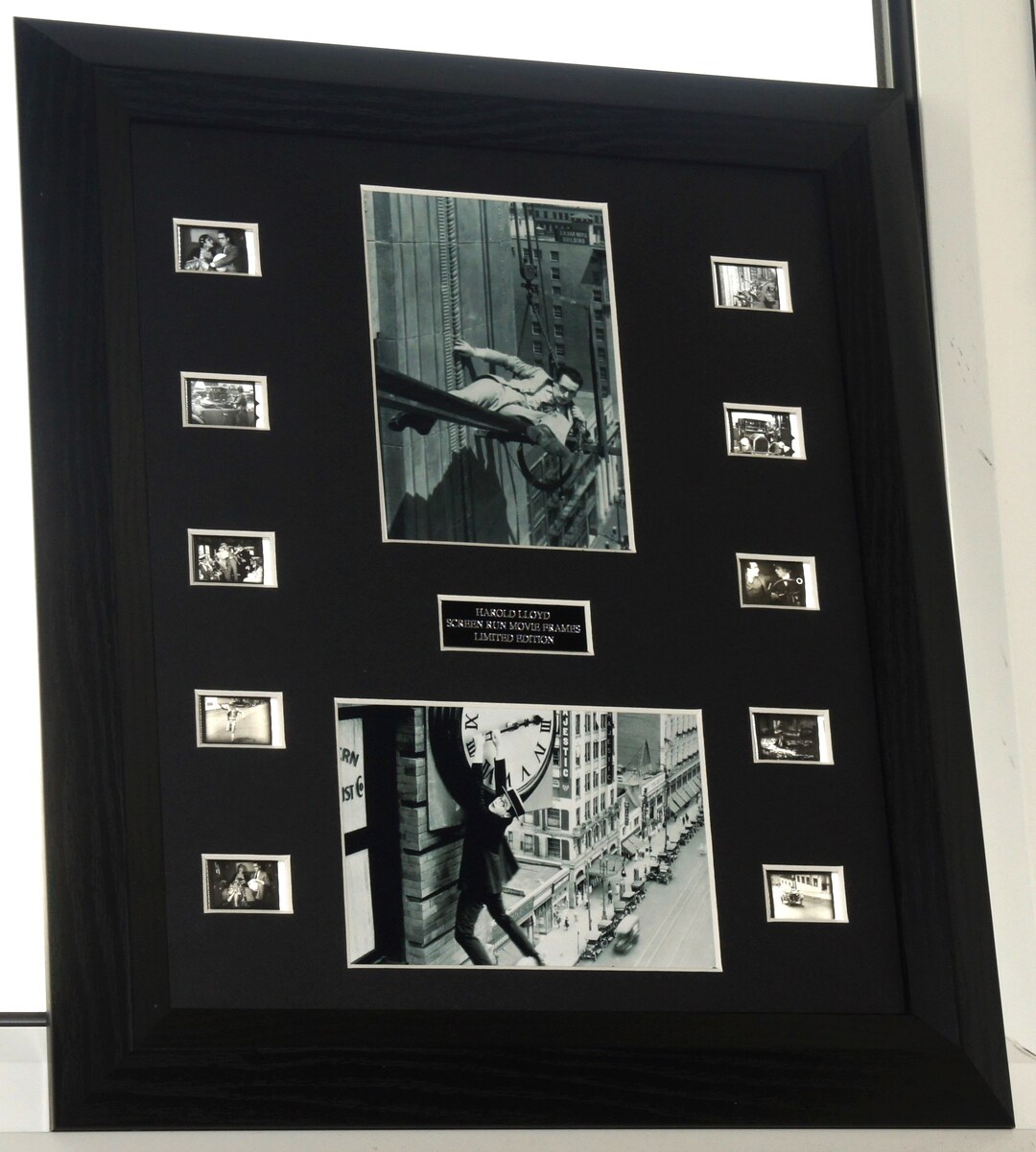 HAROLD LLOYD Classic Comedy Film Cell Mount Old Rare Screen Run Movie ...