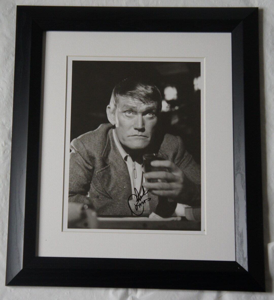CHUCK CONNORS Signed the Rifleman Actor Guaranteed Authentic. Framed ...