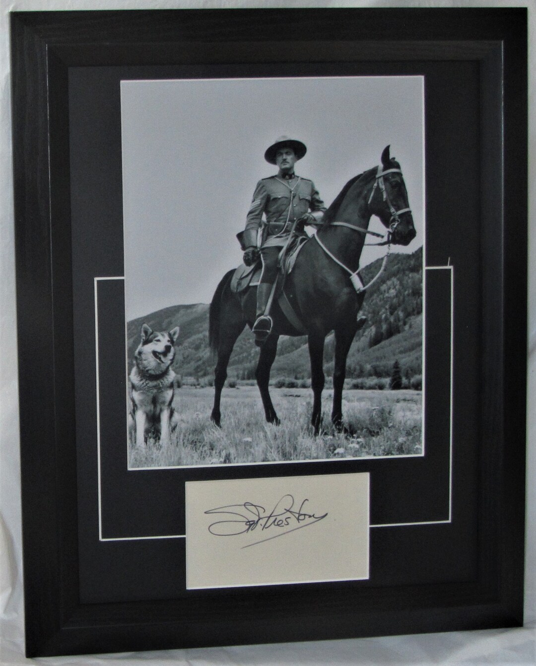 SGT PRESTON Signed Dick Simmons Signed Matted Card Guaranteed Authentic ...