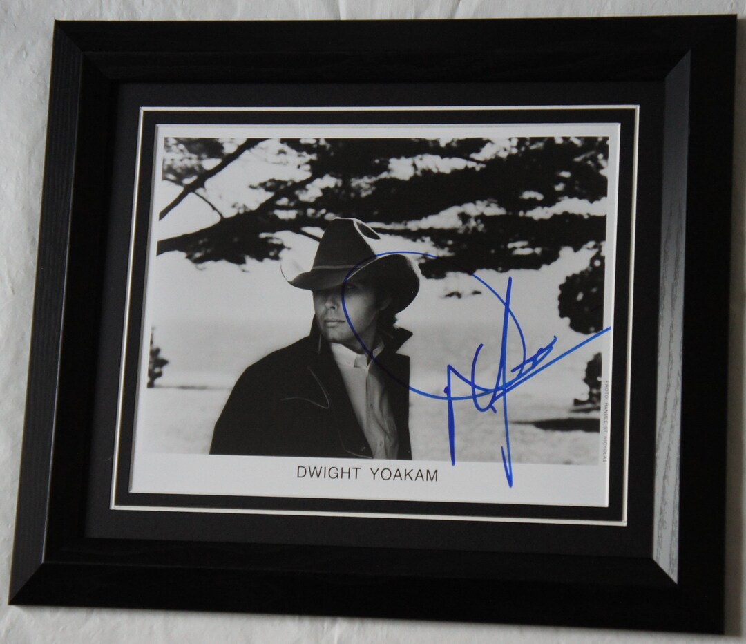 DWIGHT YOAKAM SIGNED Licensed Press Promo 10 X 8 Photo Matted Framed ...