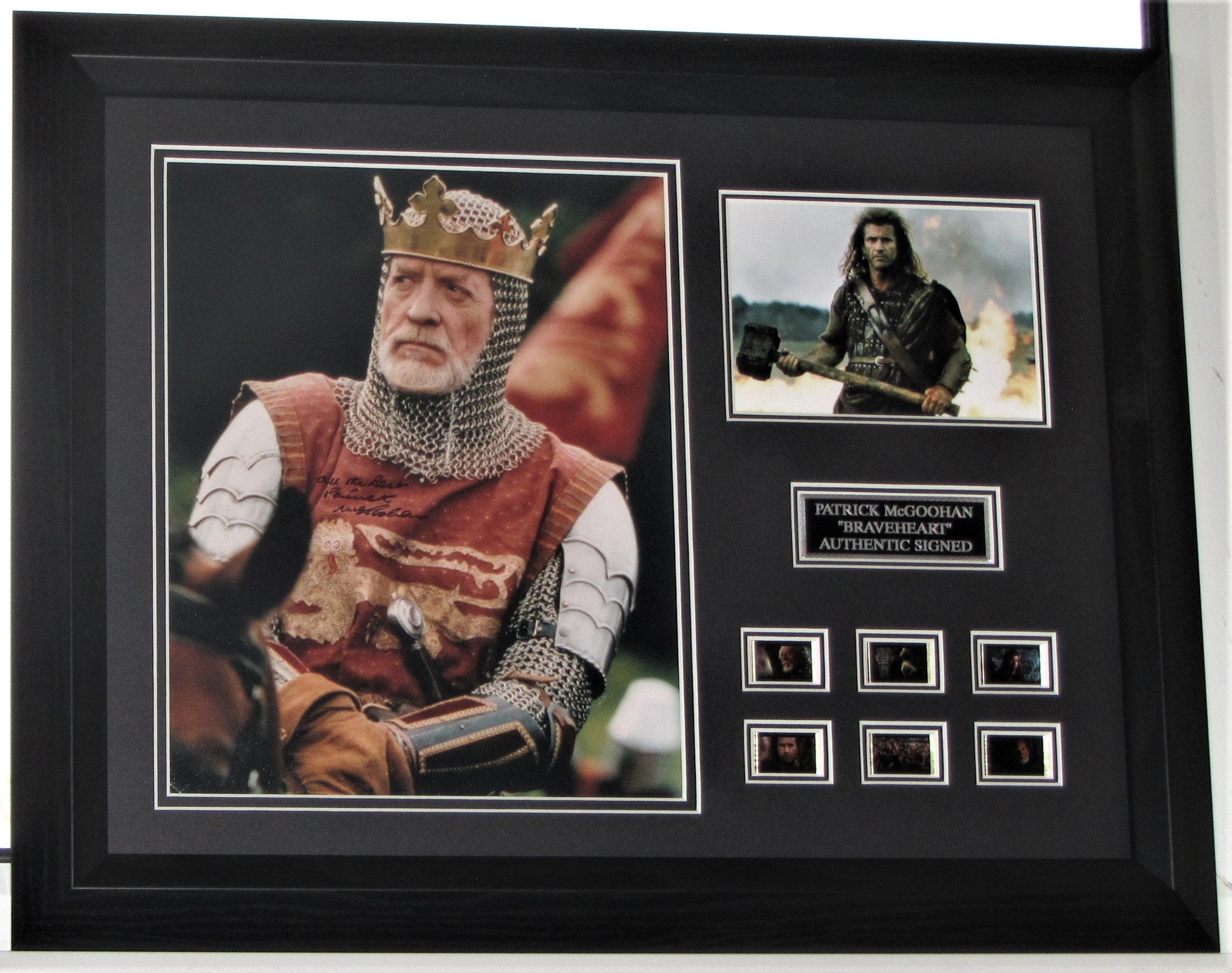 PATRICK McGOOHAN Signed Braveheart awesome one of framed item | Etsy