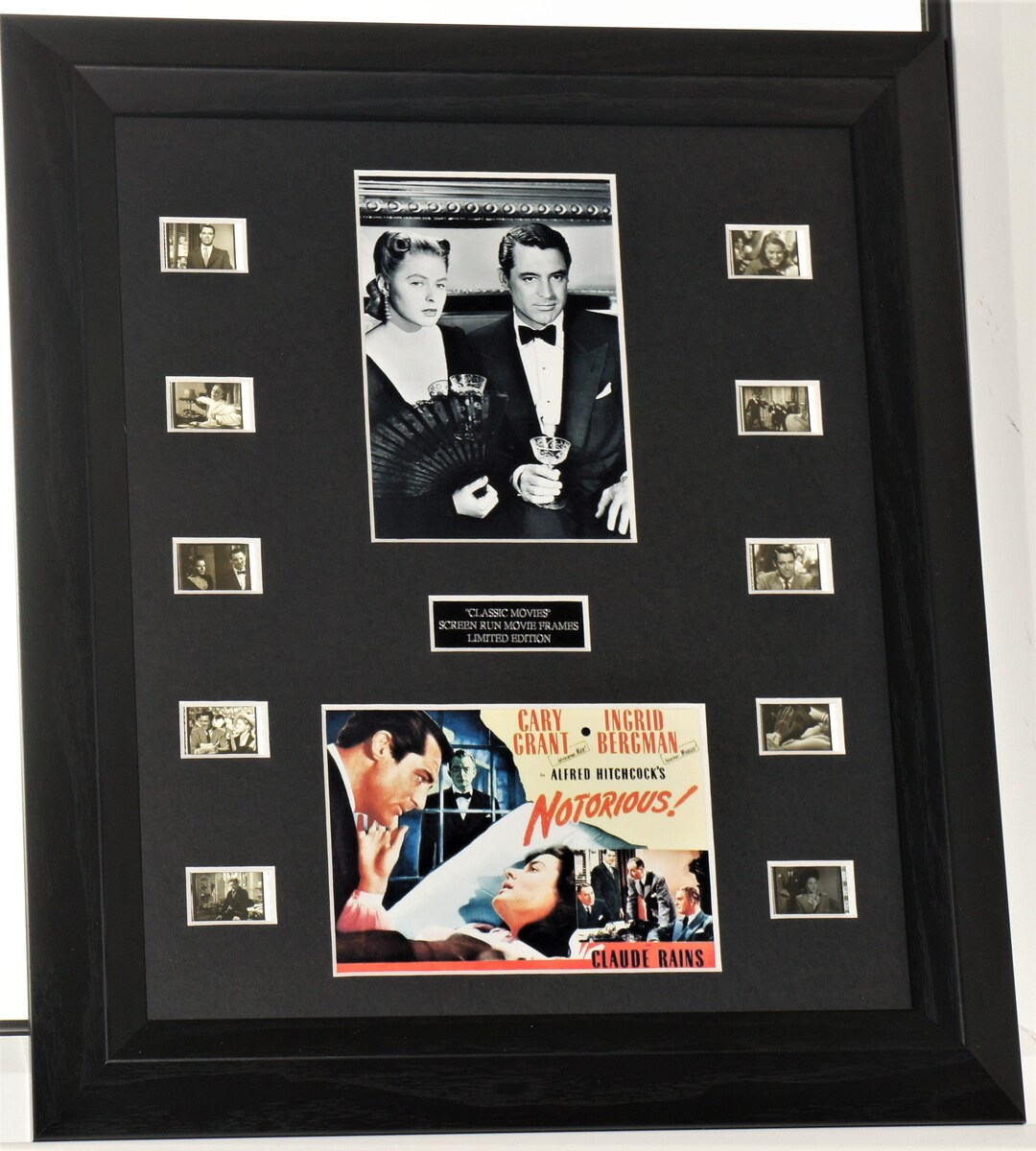 NOTORIOUS Cary Grant Ingrid Berman Hitchcock Film Cell Mount Old Rare ...