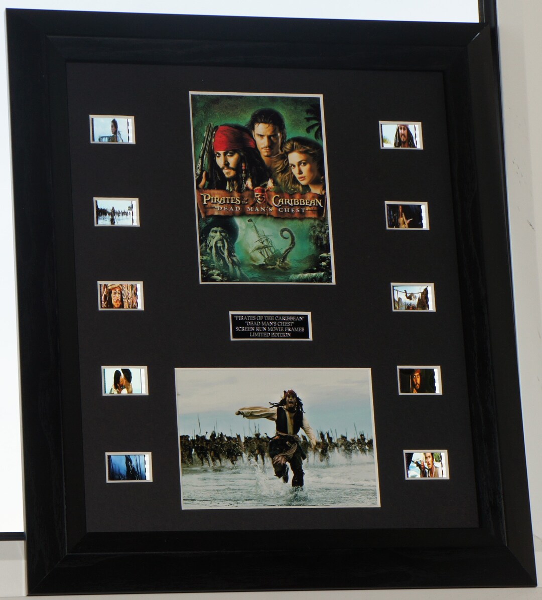 Pirates of the Caribbean Dead Man's Chest Johnny Depp Film Cell Mount ...