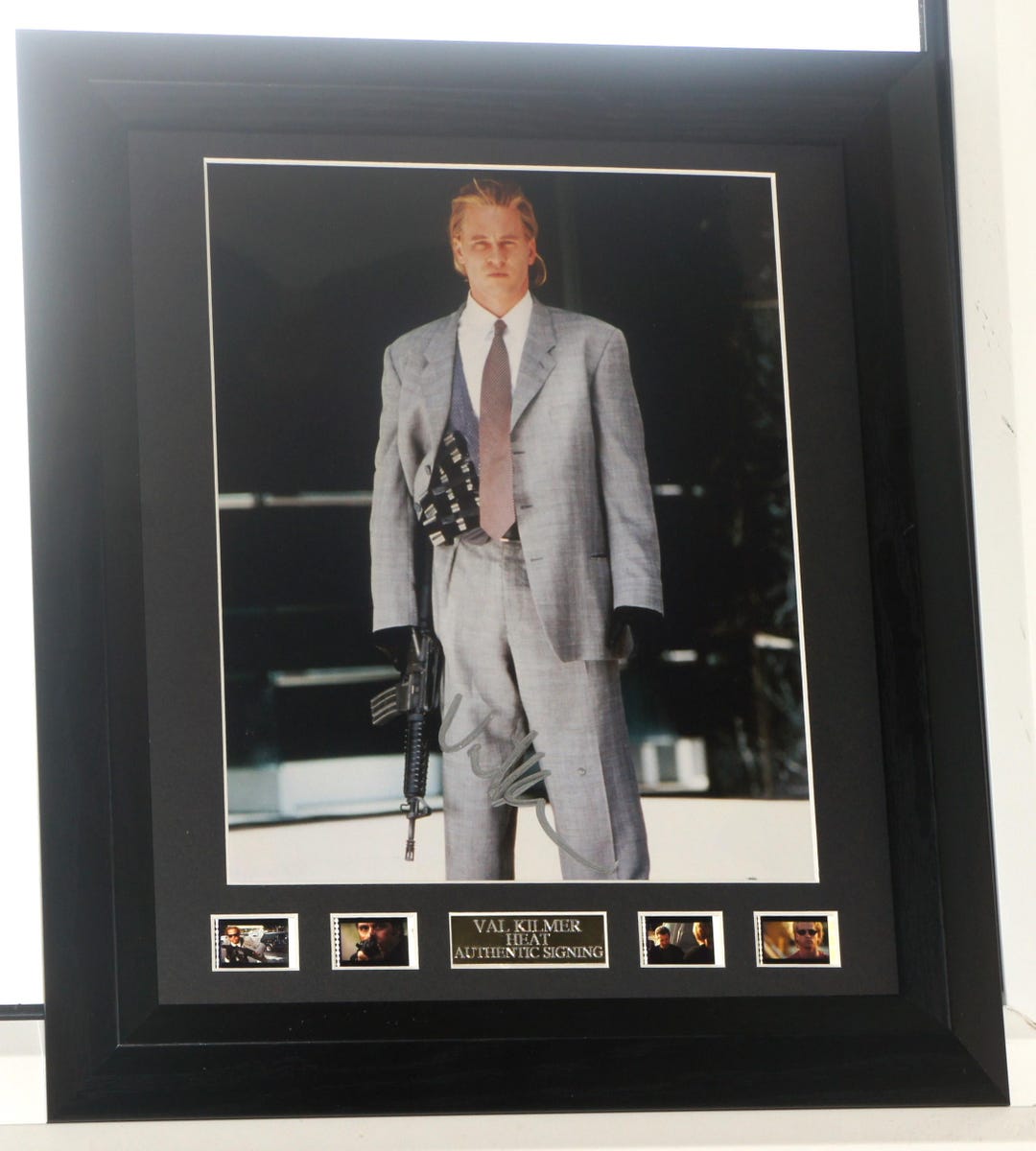 VAL KILMER Licensed Signed HEAT Unique Item One of a Kind Hand Framed ...