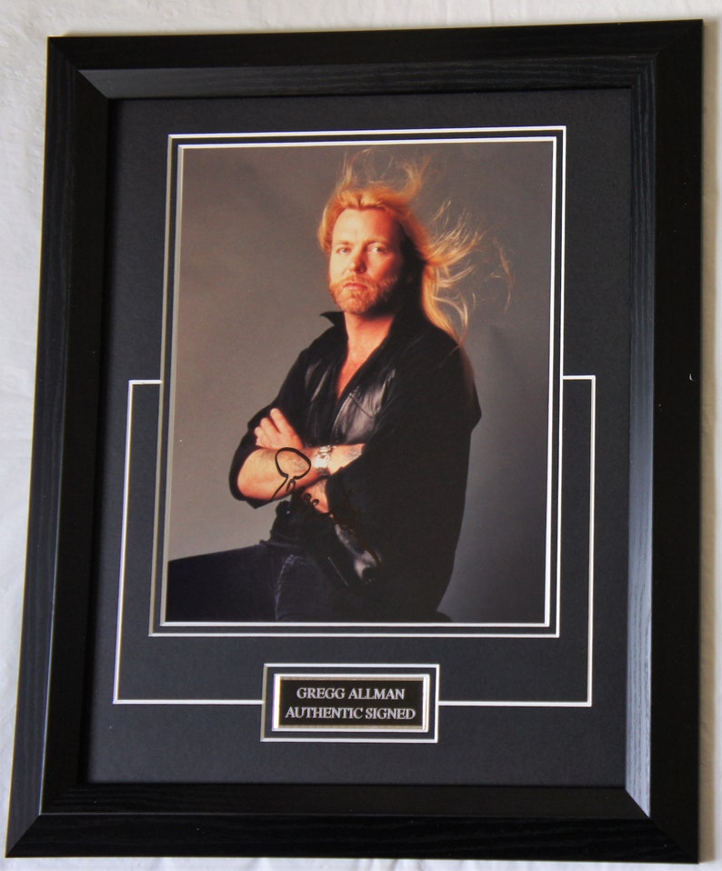 GREGG ALLMAN Signed Allman Brothers Framed AFTAL Registered - Etsy