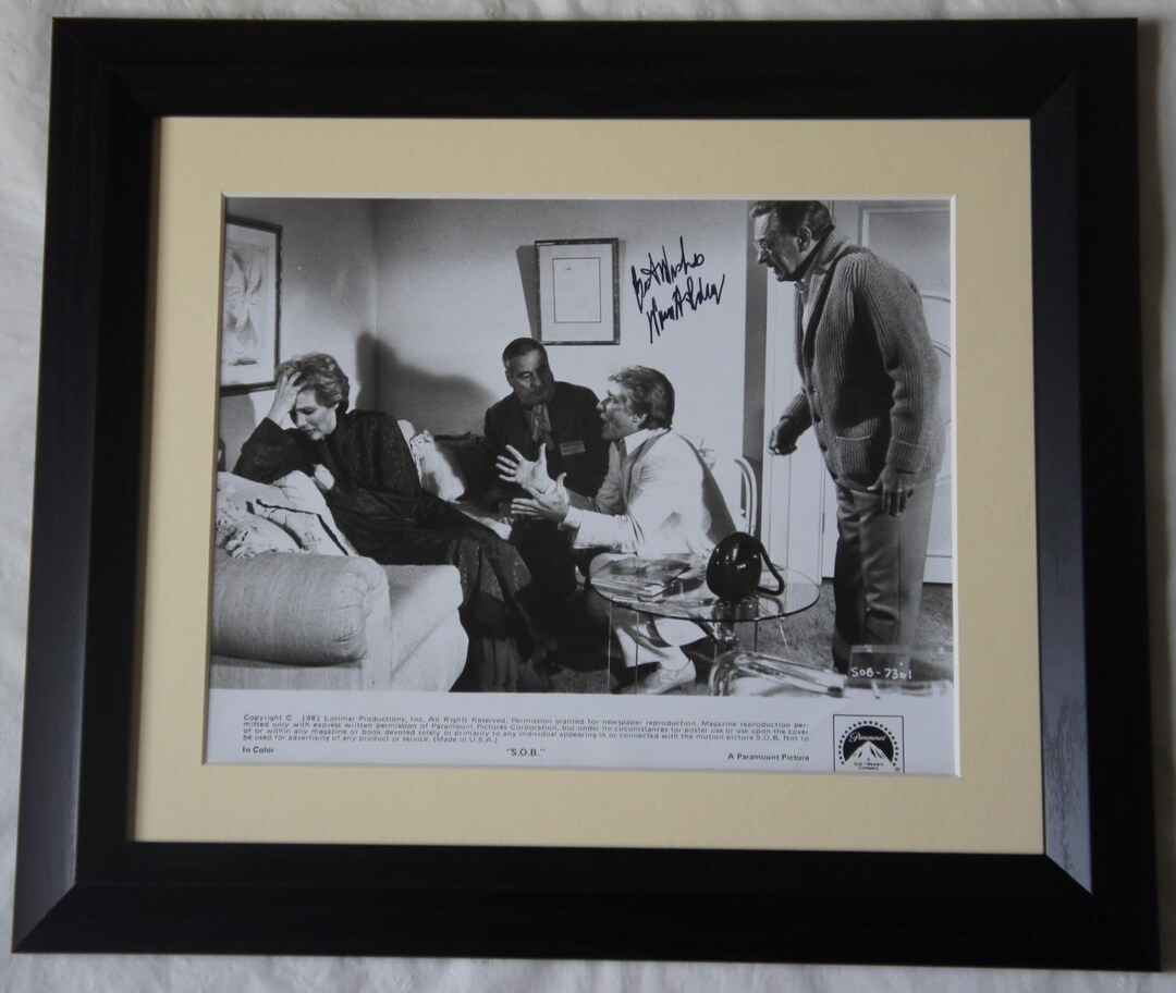 WILLIAM HOLDEN SIGNED S.O.B. Lobby Card Hand Matted and Framed ...