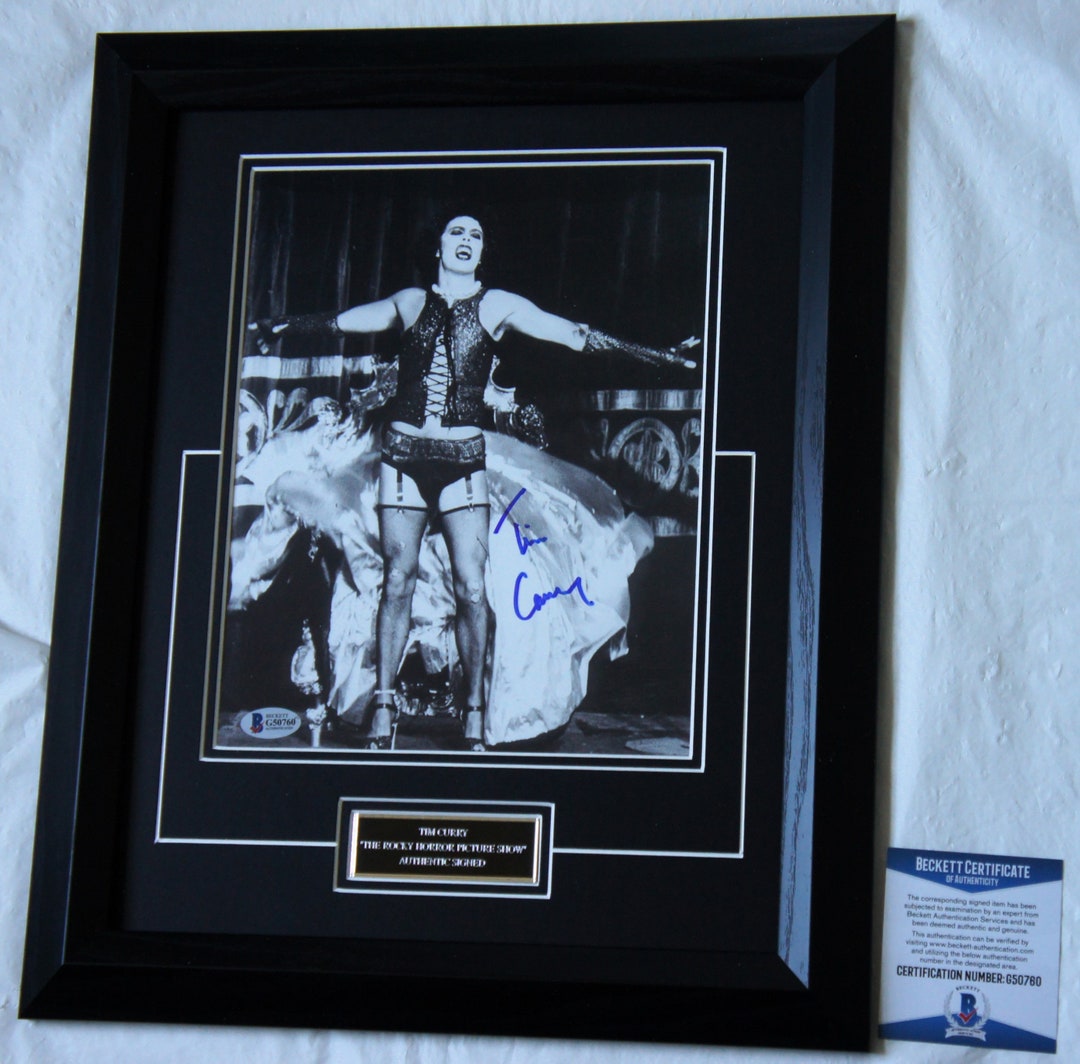 RARE TIM CURRY Signed the Rocky Horror Picture Show Beckett Cert ...