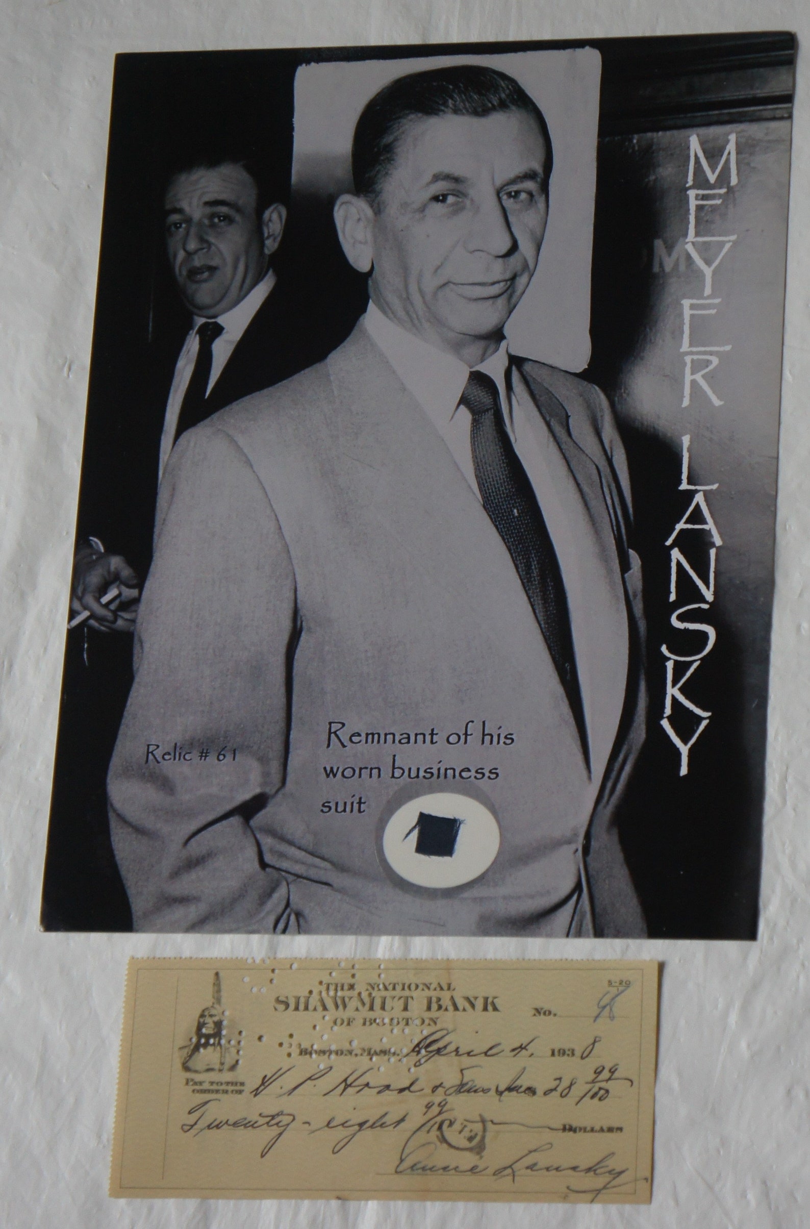 Gangster Mafia Boss Anne Lansky Signed Original Check With - Etsy