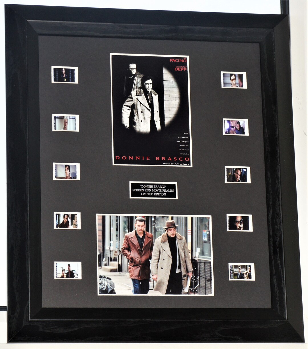 DONNIE BRASCO Al Pacino Johnny Depp Film Cell Mount Old VERY Rare ...