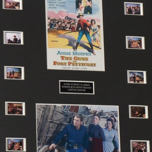 The Guns of Fort Petticoat Audie Murphy 1957 Film Cell Mount Old Rare ...