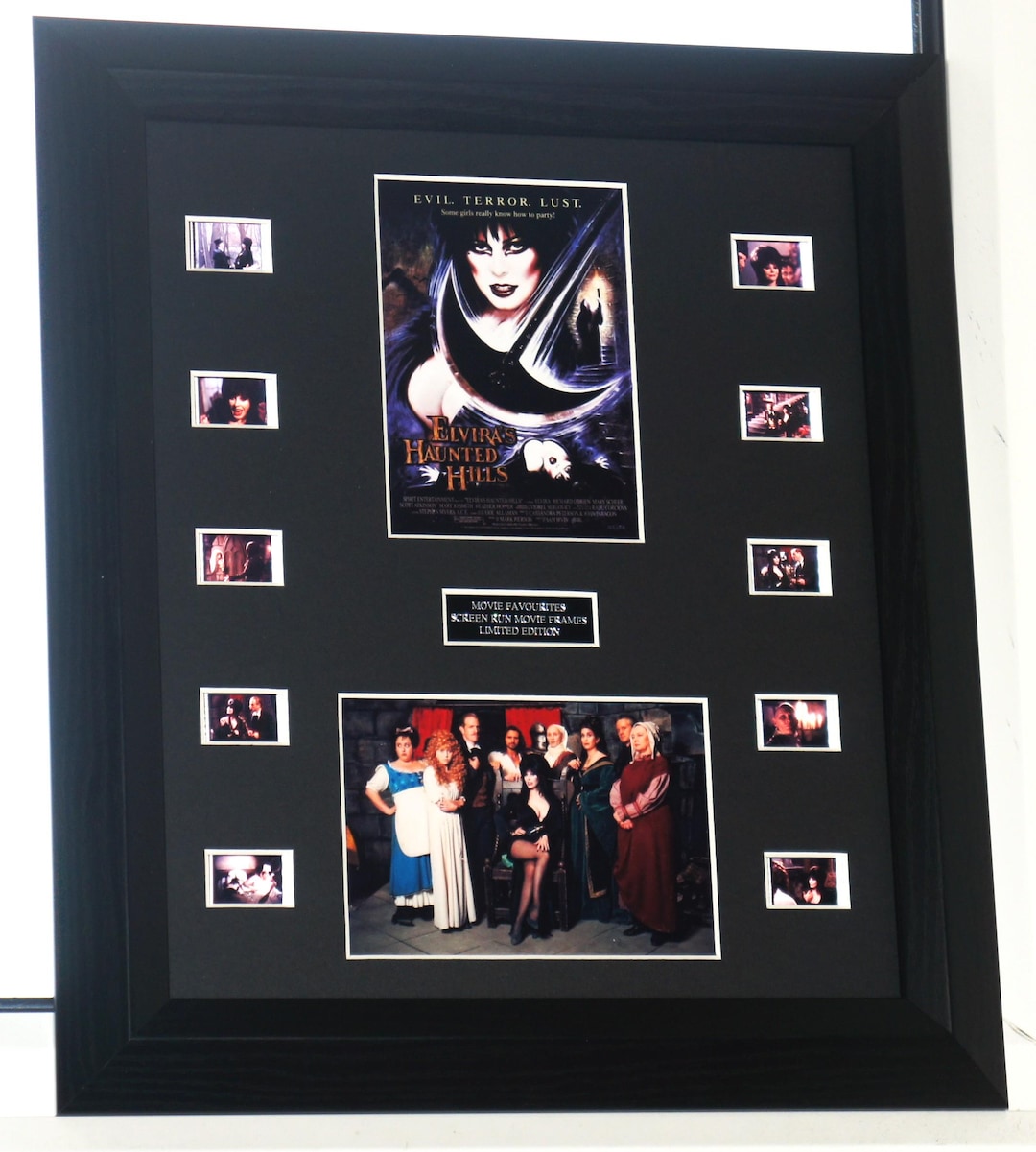 ELVIRA'S Haunted Hills Film Cell Mount VERY Rare Screen Run Film Frames ...