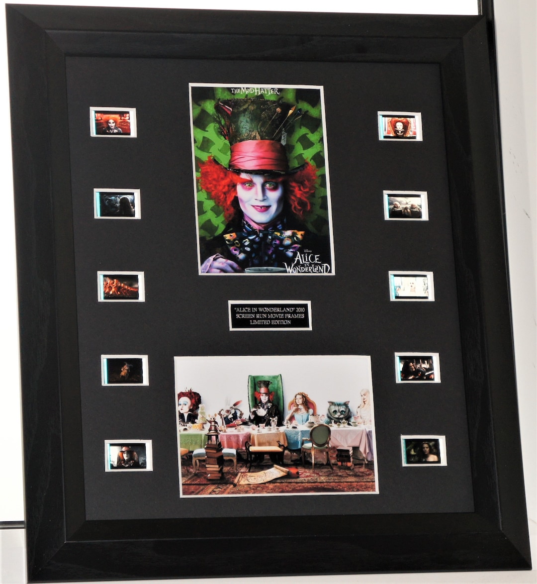 Alice in Wonderland Johnny Depp Film Cell Mount Old Rare Screen Run ...