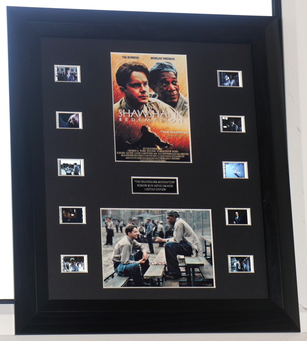 The Shawshank Redemption Film Cell Mount Rare Screen Run Movie Cells ...