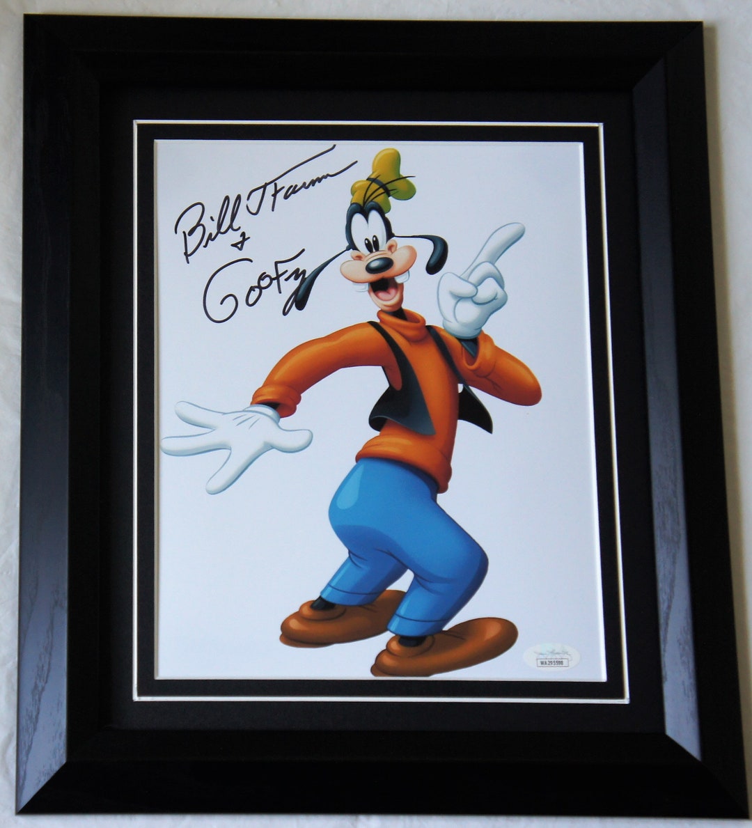 BILL FARMER Signed 'goofy' Jsa Certified Authentic AFTAL Dealer 199 ...