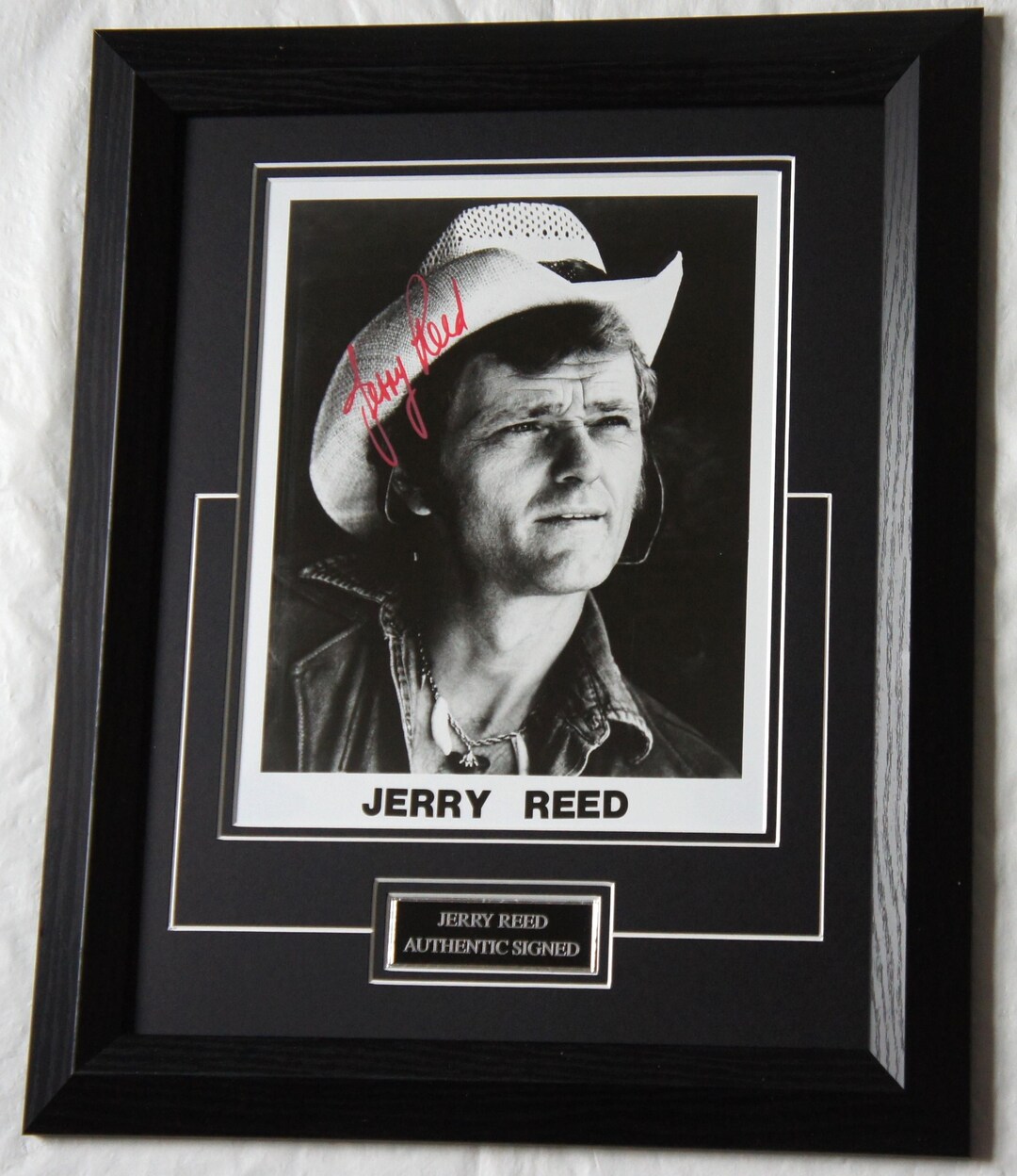 JERRY REED Signed Autograph 8 X 10 Photo Country Music Actor Framed ...
