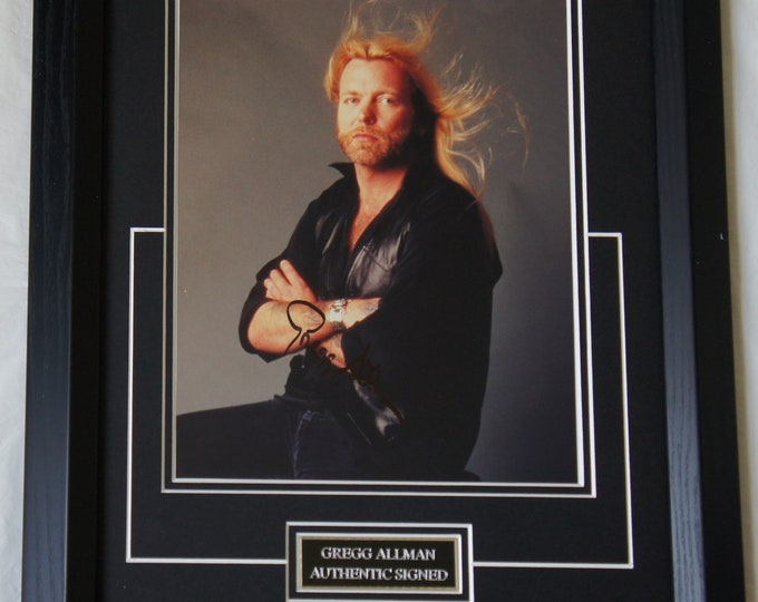 Signed GREGG ALLMAN Photo With Hologram COA Autographed Greg Brothers ...