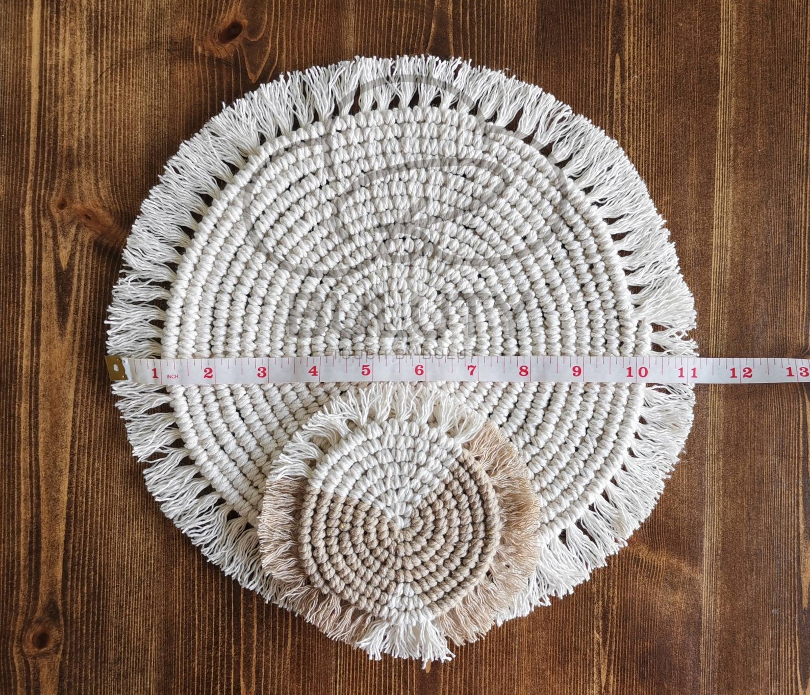 MACRAME PLACEMAT Handmade Large Single Place Mat Table - Etsy UK