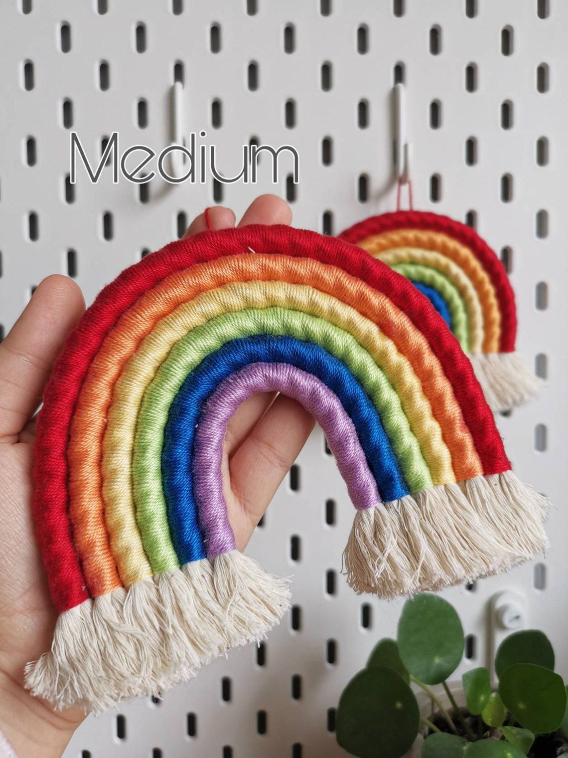 MACRAME RAINBOW DECOR Handmade Rainbow Wallhanger Rainbow | Etsy