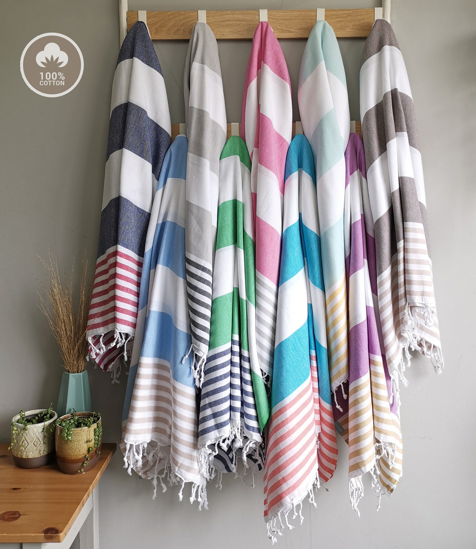 TURKISH BEACH TOWEL Cotton Beach Towel,eco Friendly, Cotton Turkish ...