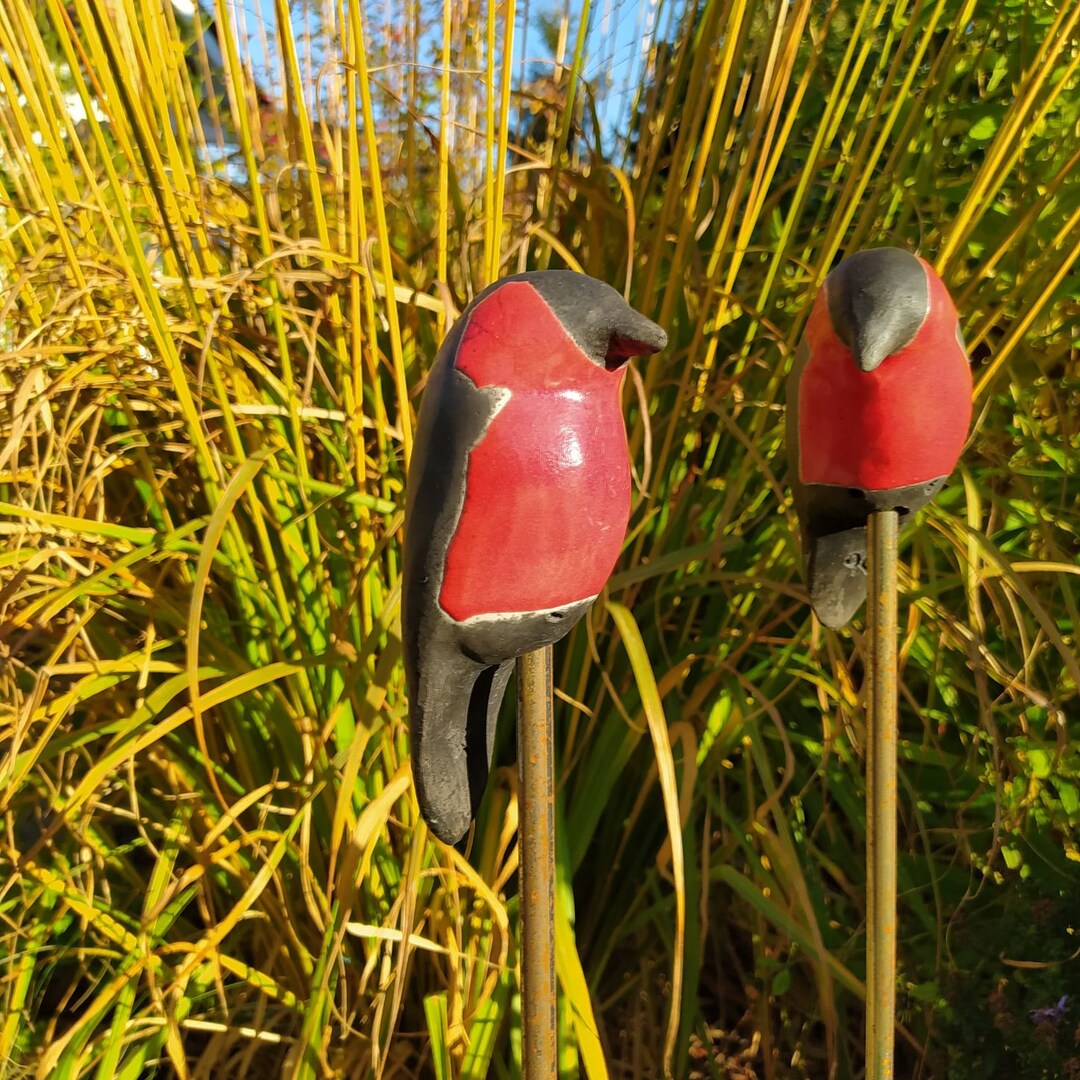 Bird Pair Red Clay Sculpture - Etsy