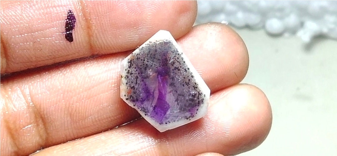 Amethyst Lace Slice Fancy Shape Cabochons Amethyst Slice Loose - Etsy