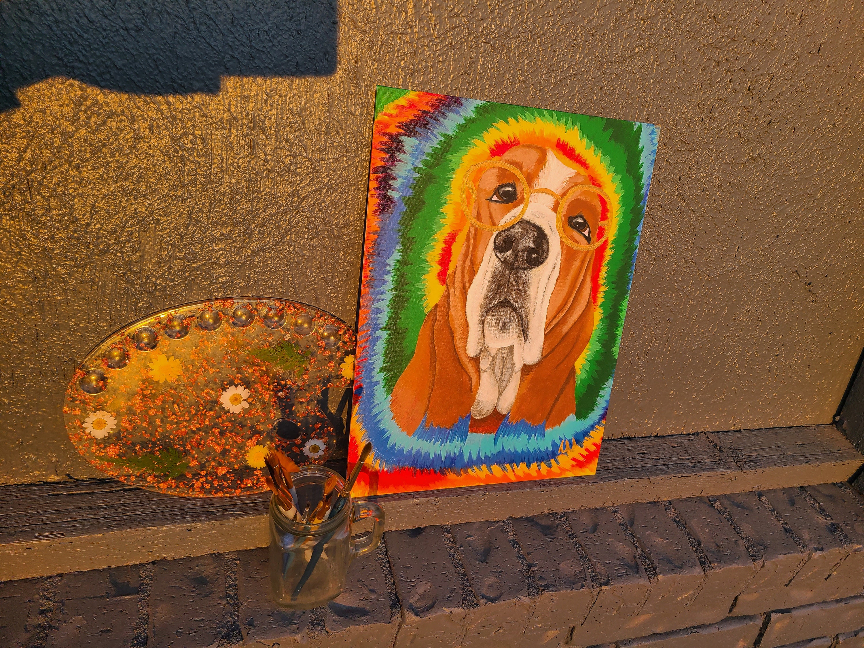 8x 10 Sizes Custom Acrylic Pet Portrait, Acrylic on Canvas, Dog and Cat ...