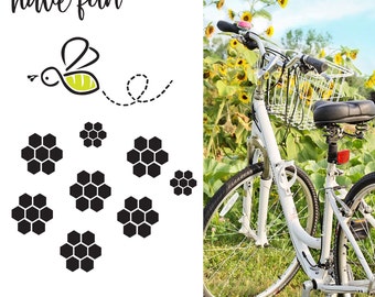 Fun Decorative Stickers for Bicycle Honeycomb Hexagon Bike - Etsy