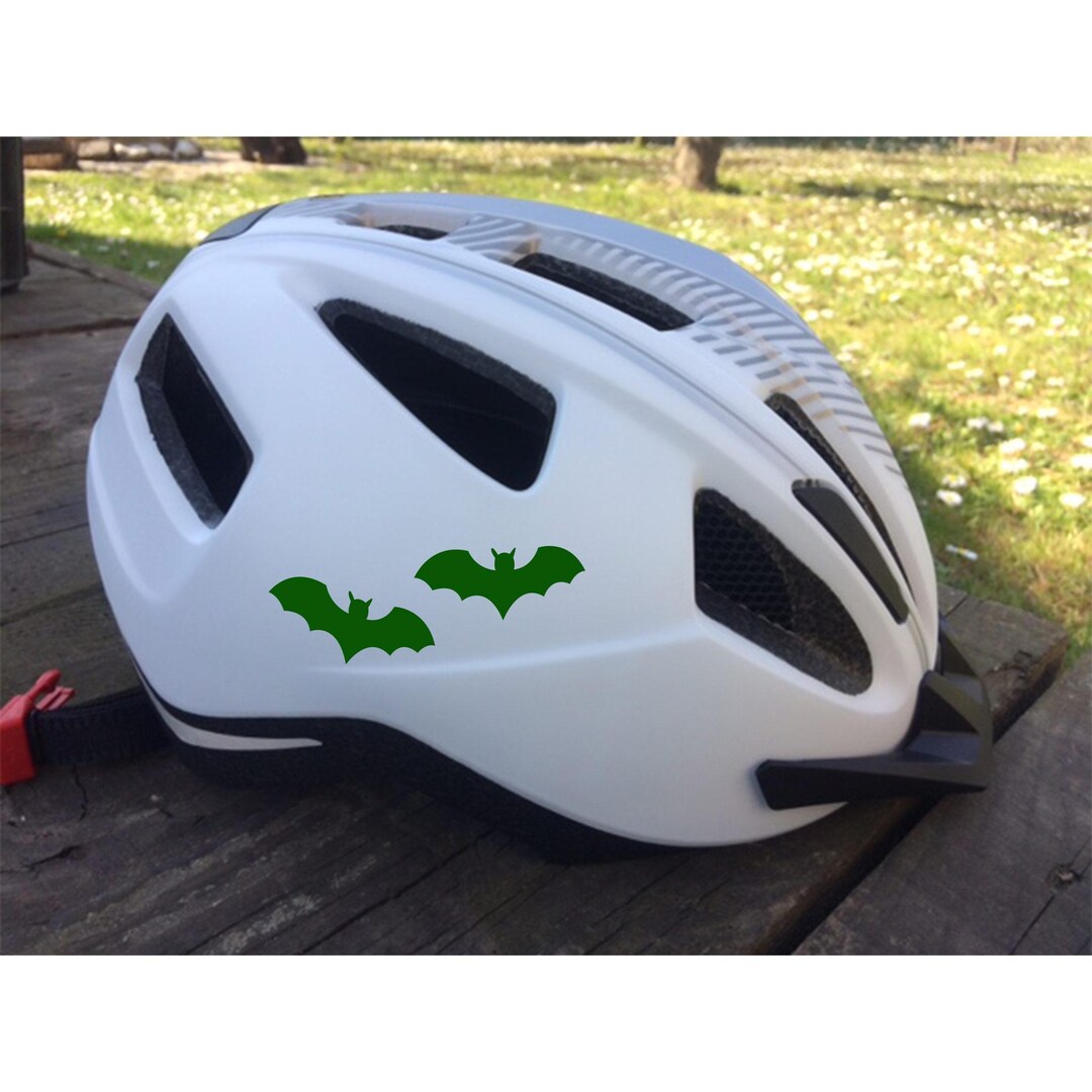 Set of 9 Reflective Bat Decals, Helmet, Bicycle, Glow in the Dark Bat ...