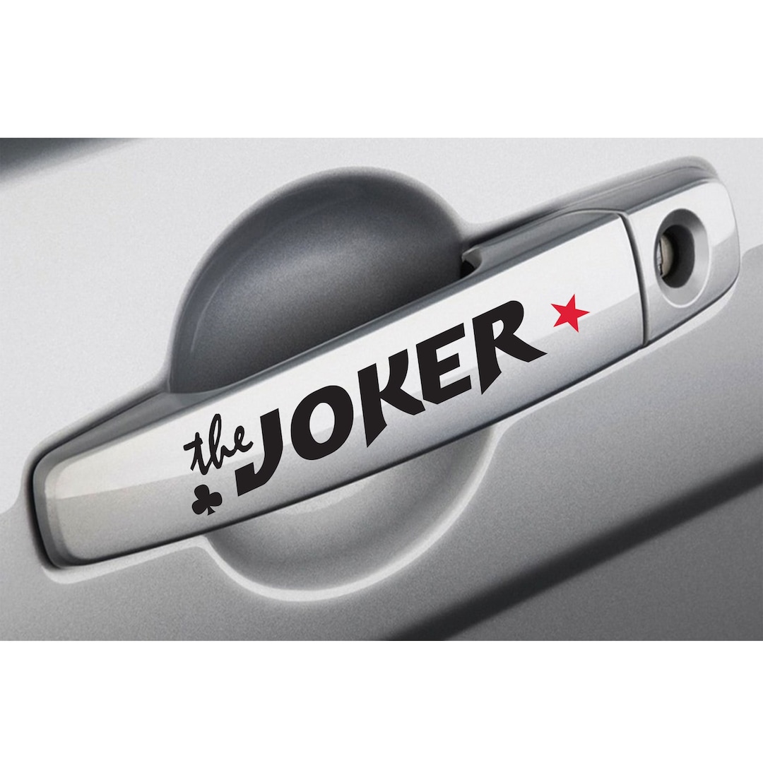 Set of Two Fun Decorative Stickers for Bicycle, the Joker Bike, Car ...