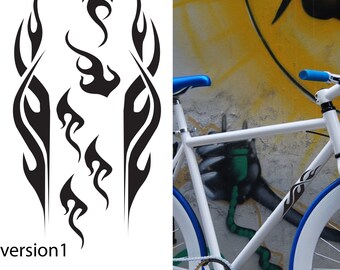 Flame Decal Bicycle - Etsy