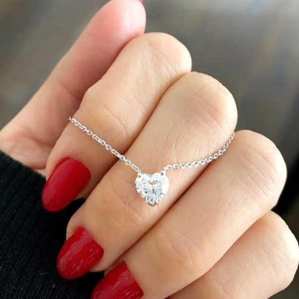 Heart Shape Necklace - Etsy