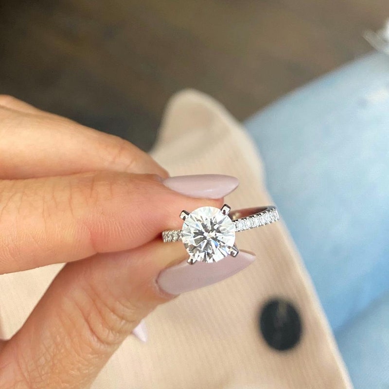 Engagement Ring With Certificate - Etsy