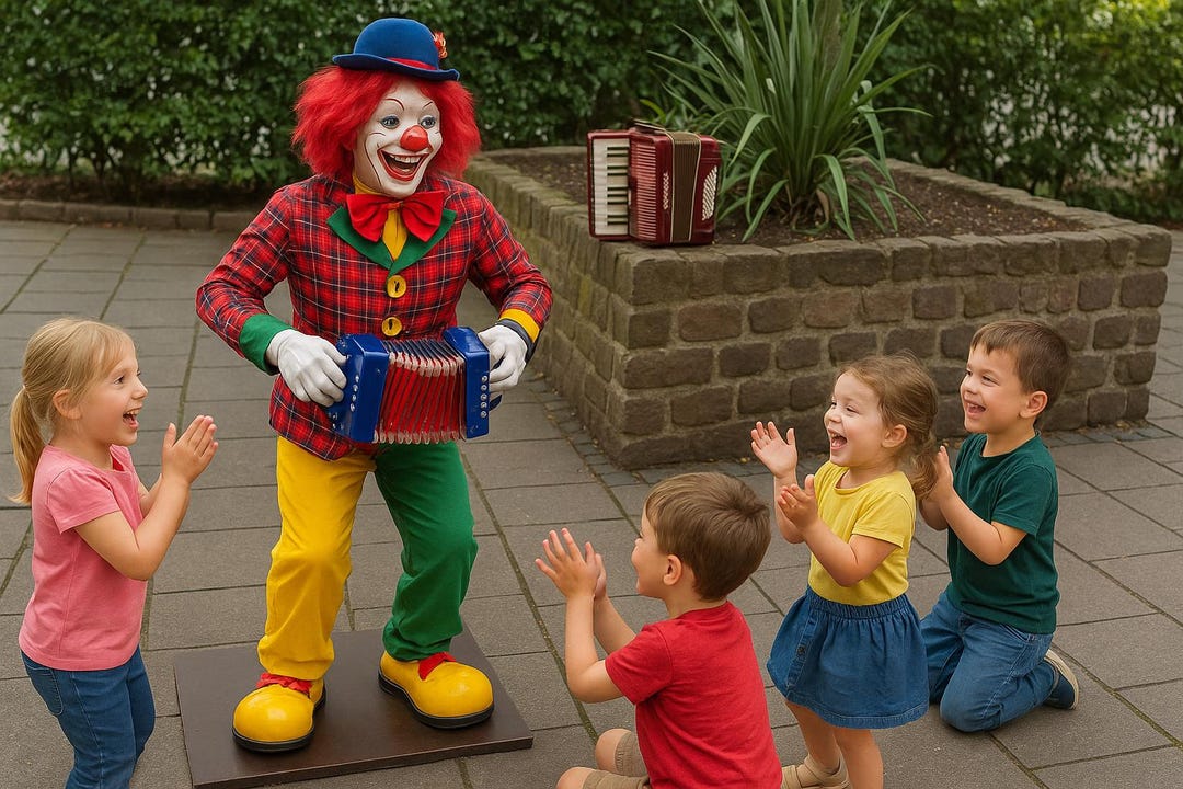 Music Clown Animatronic Mobile for Street Musicians/promotion, Children ...
