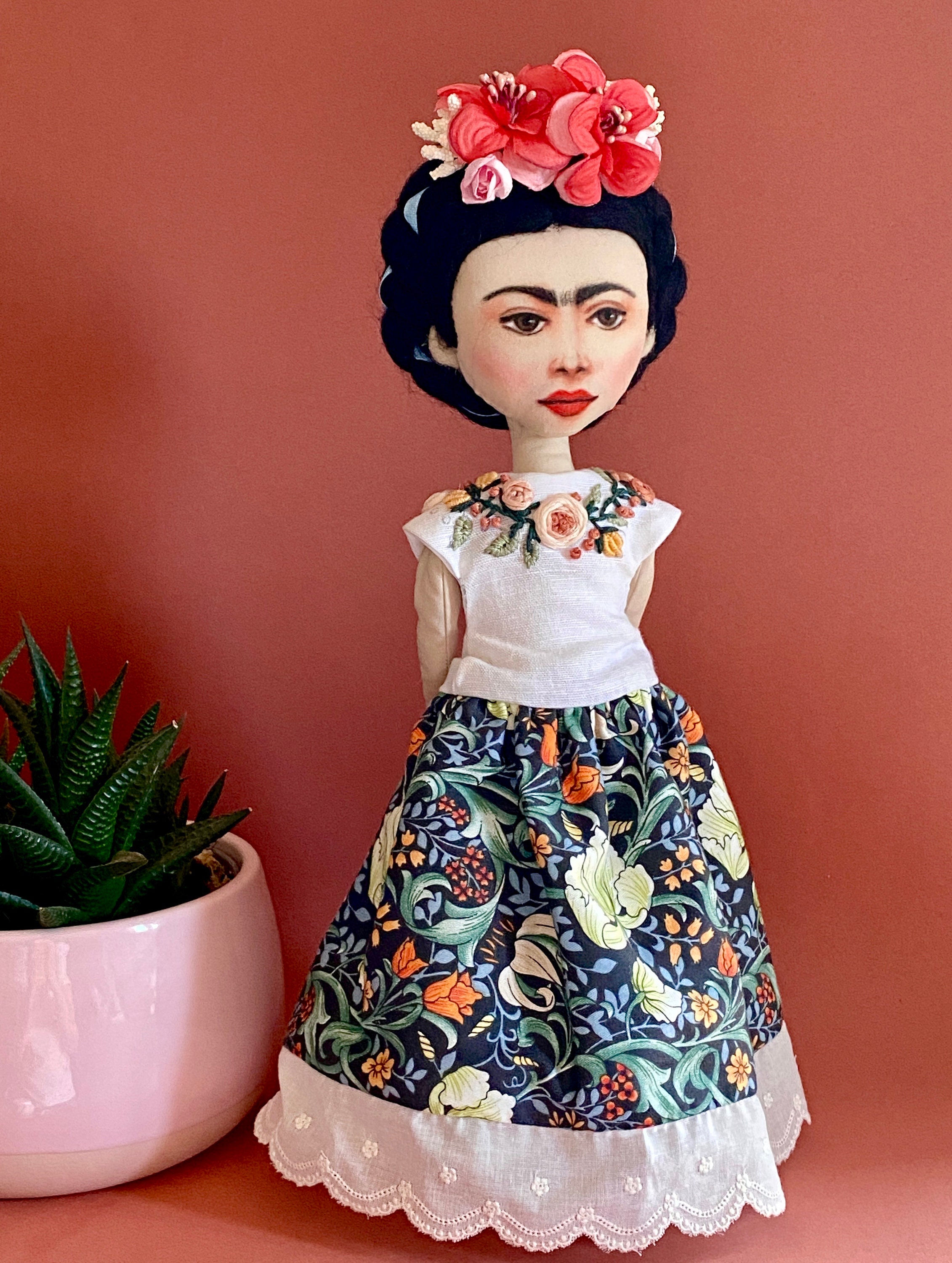 Collectible Doll Inspired by Frida Kahlo, Perfect for Lovers of Mexican ...