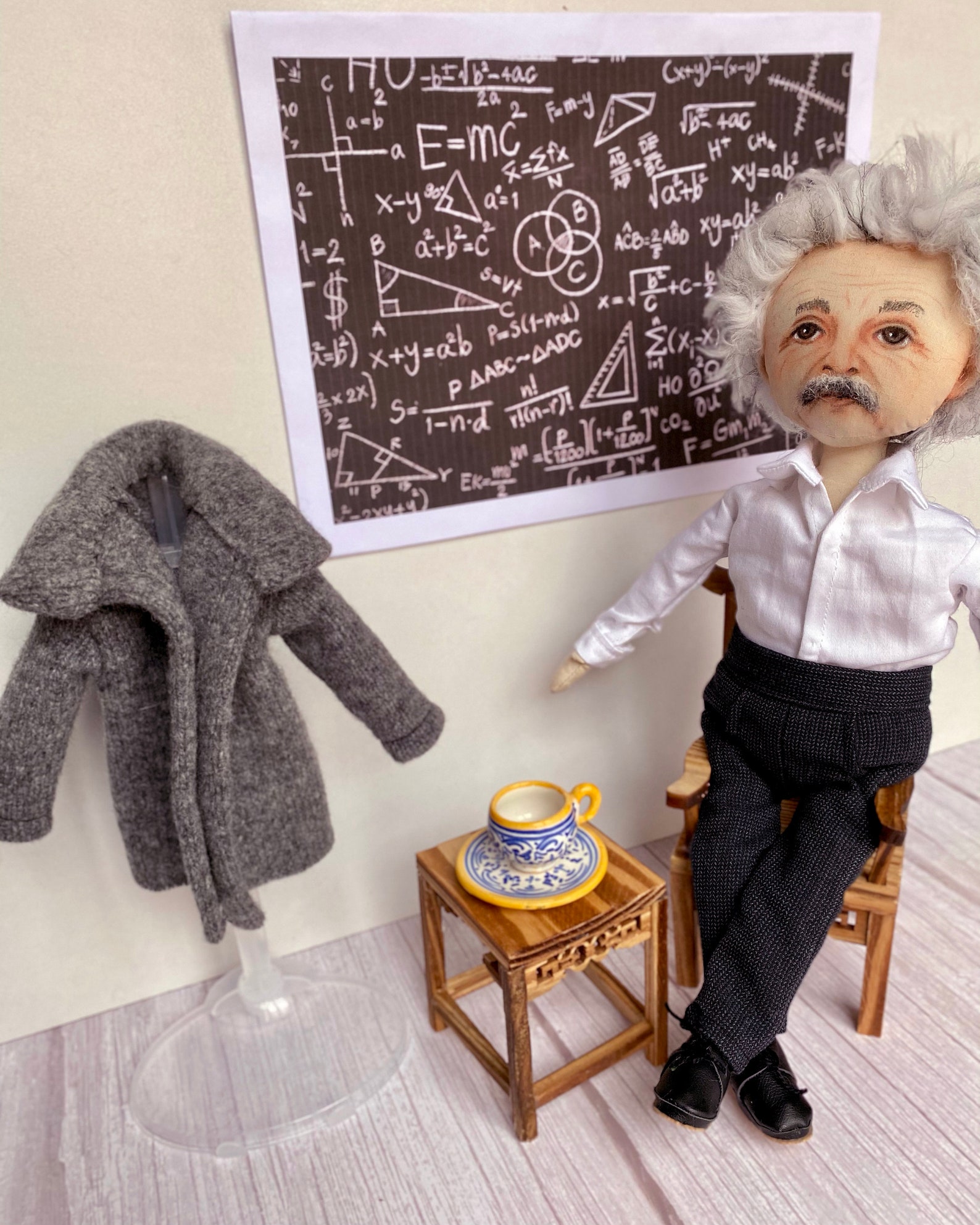 Albert Einstein Art Doll Physics Fan Gift Scientist Gift - Etsy