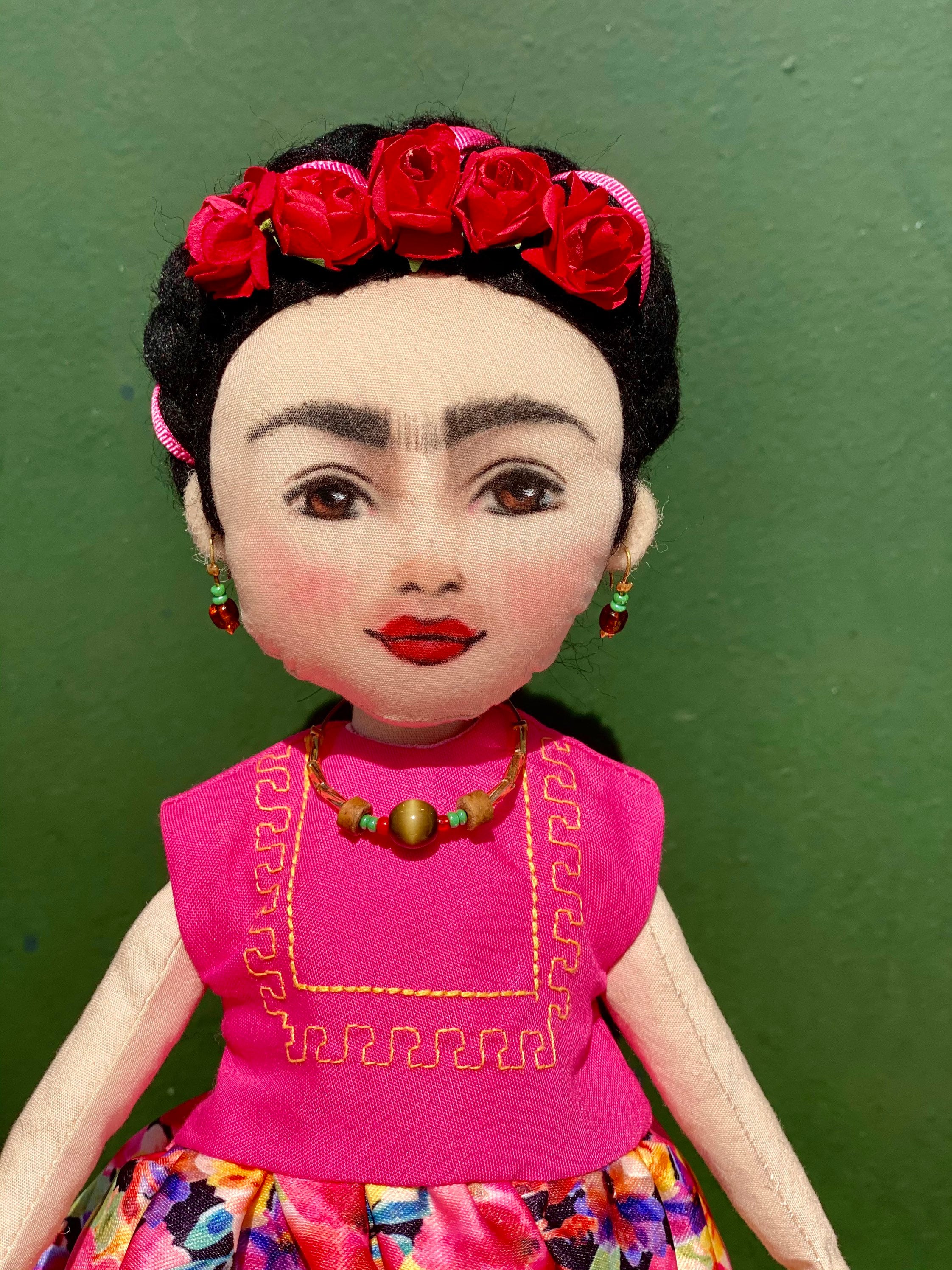 Art Doll Frida Kahlo sold Out ONLY COMMISSIONS, Frida Kahlo Doll, Frida ...