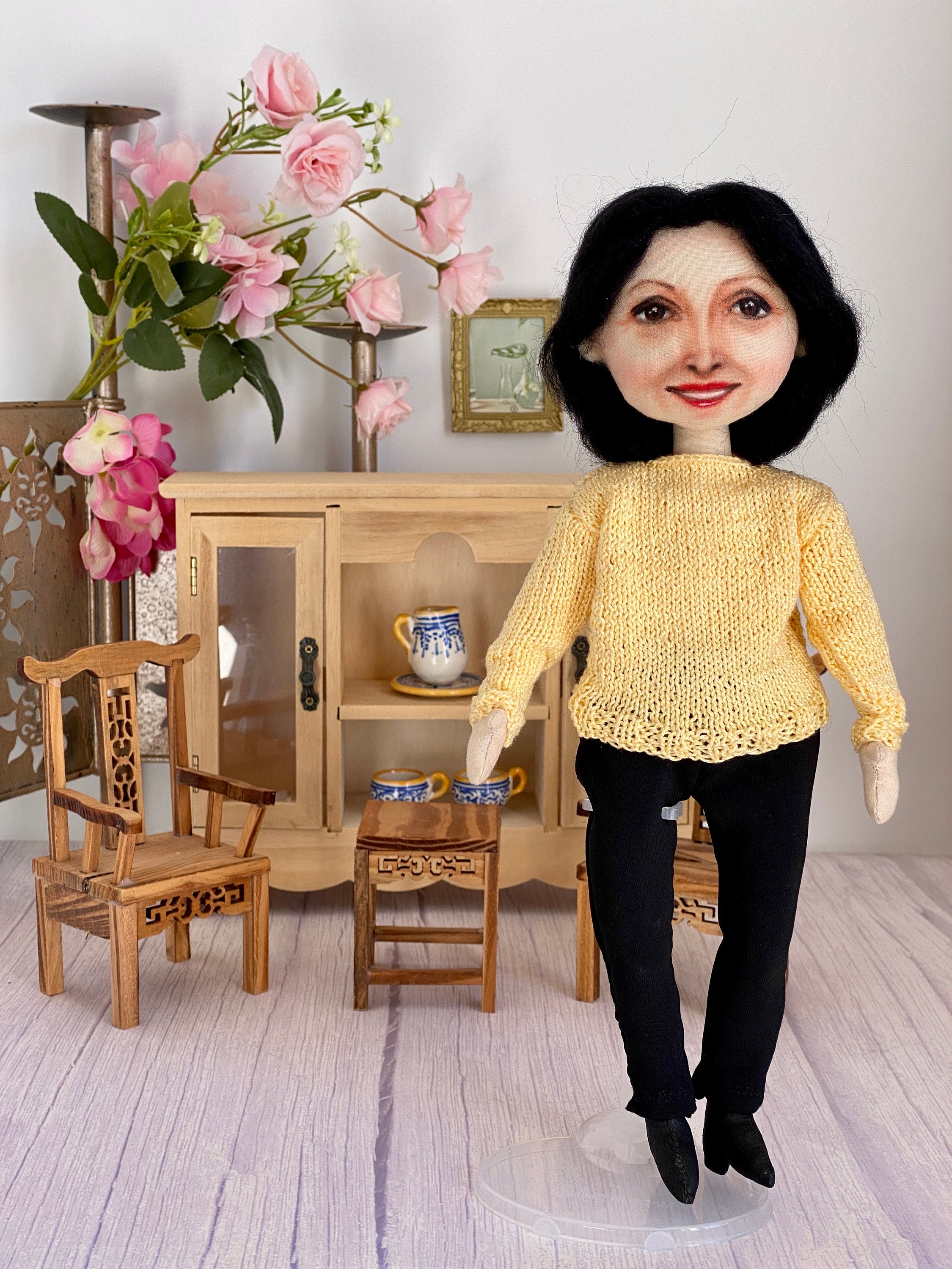 Look Alike Doll Couple Hand Painted Handmade Textile - Etsy