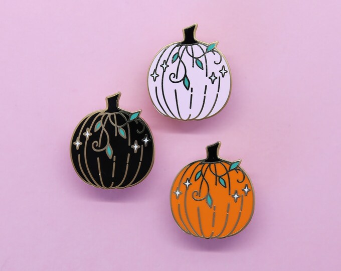 Fairytale Pumpkin Enamel Pin - Etsy