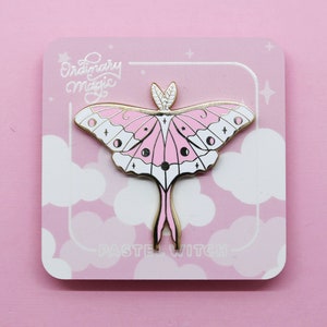 Lunar Moth Hard Enamel Pin - Etsy