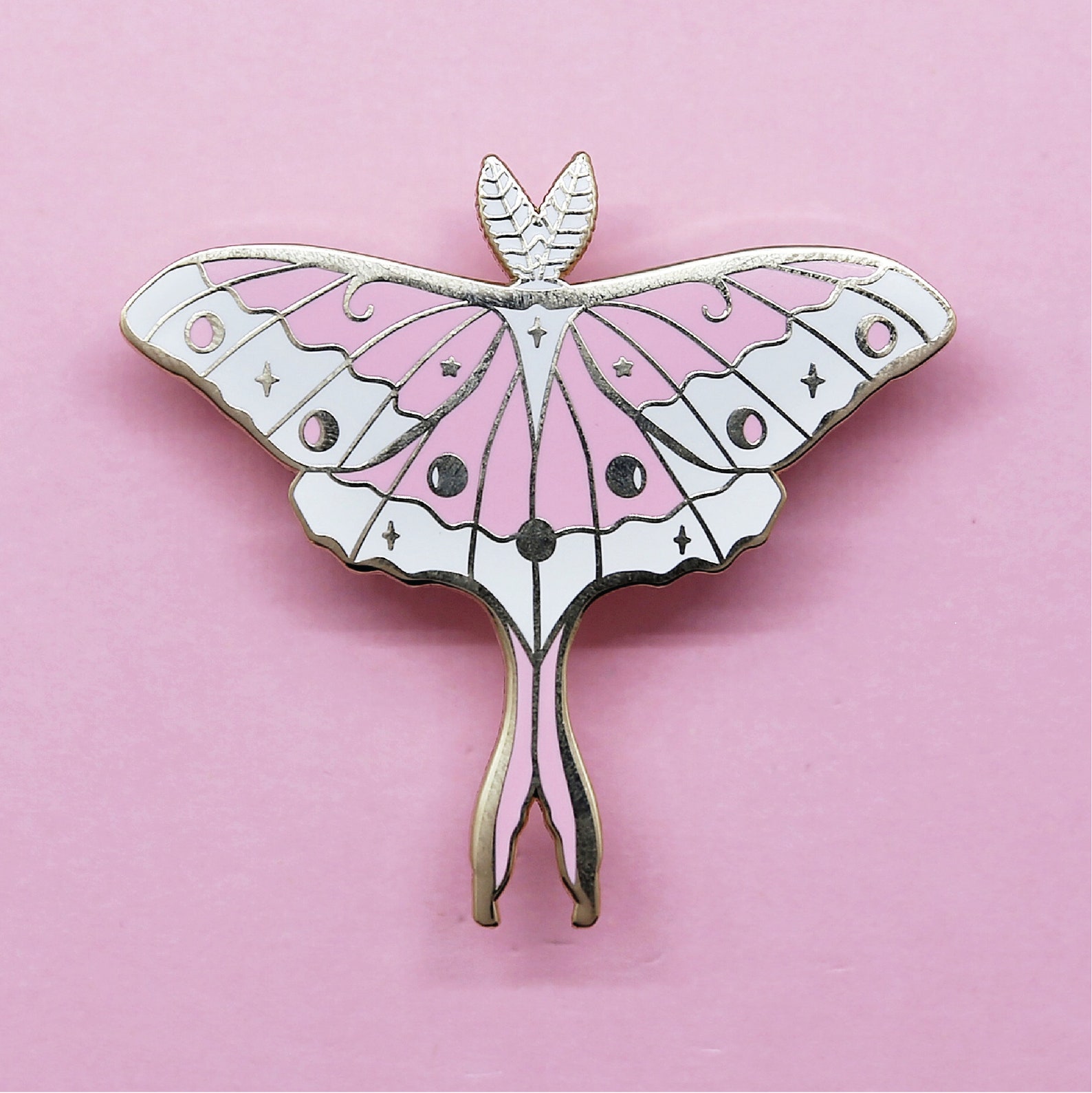 Lunar Moth Hard Enamel Pin - Etsy