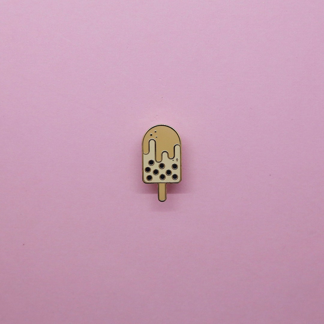 Milk Tea Boba Popsicle Enamel Pin - Etsy