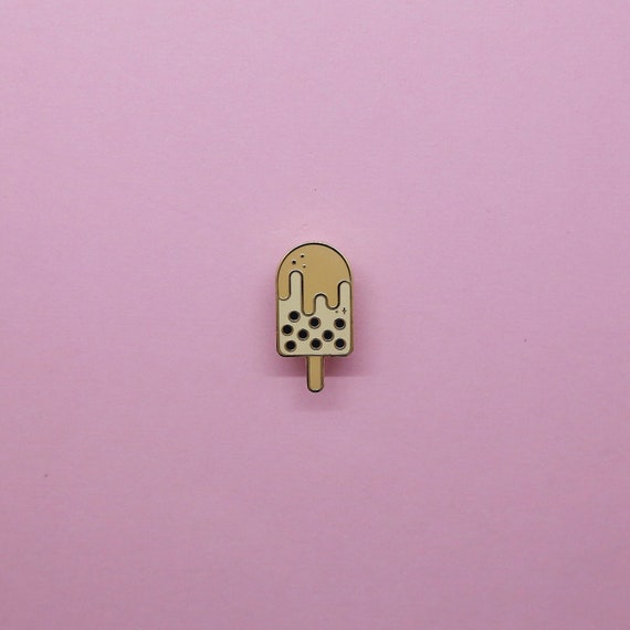 Milk Tea Boba Popsicle Enamel Pin - Etsy