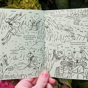 Frog Fellas at Summer Camp Illustrated Zine Mini Comic Frog Sticker Kawaii Frogs Aoyuna - Etsy