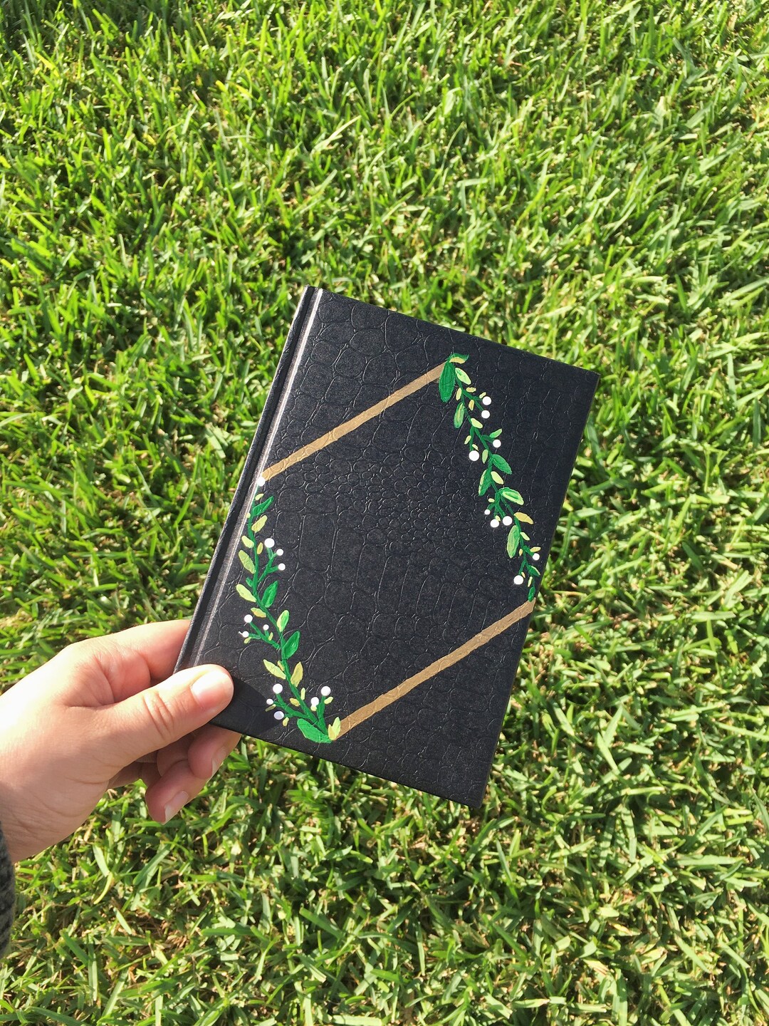 Black Embelished Custom Notebook - Etsy
