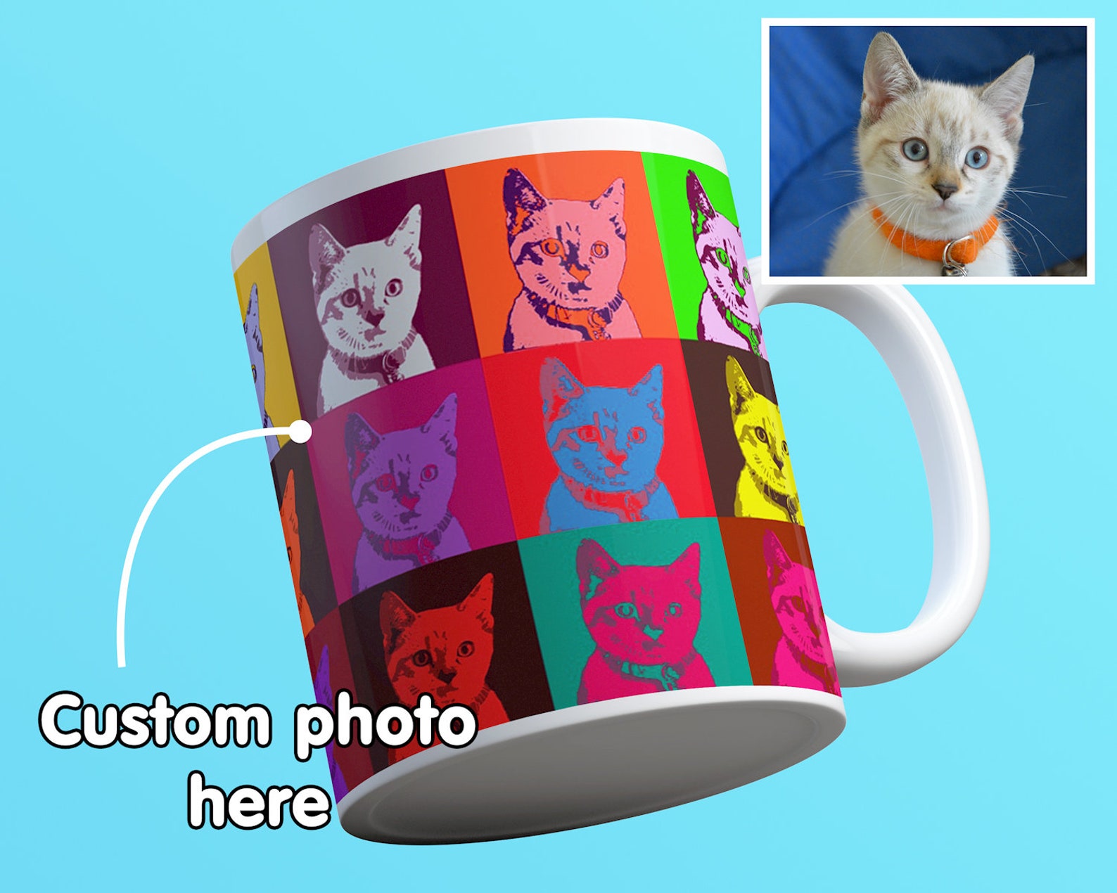 Custom Cat Mug Personalized Cat Cup Custom Pet Mug Funny - Etsy