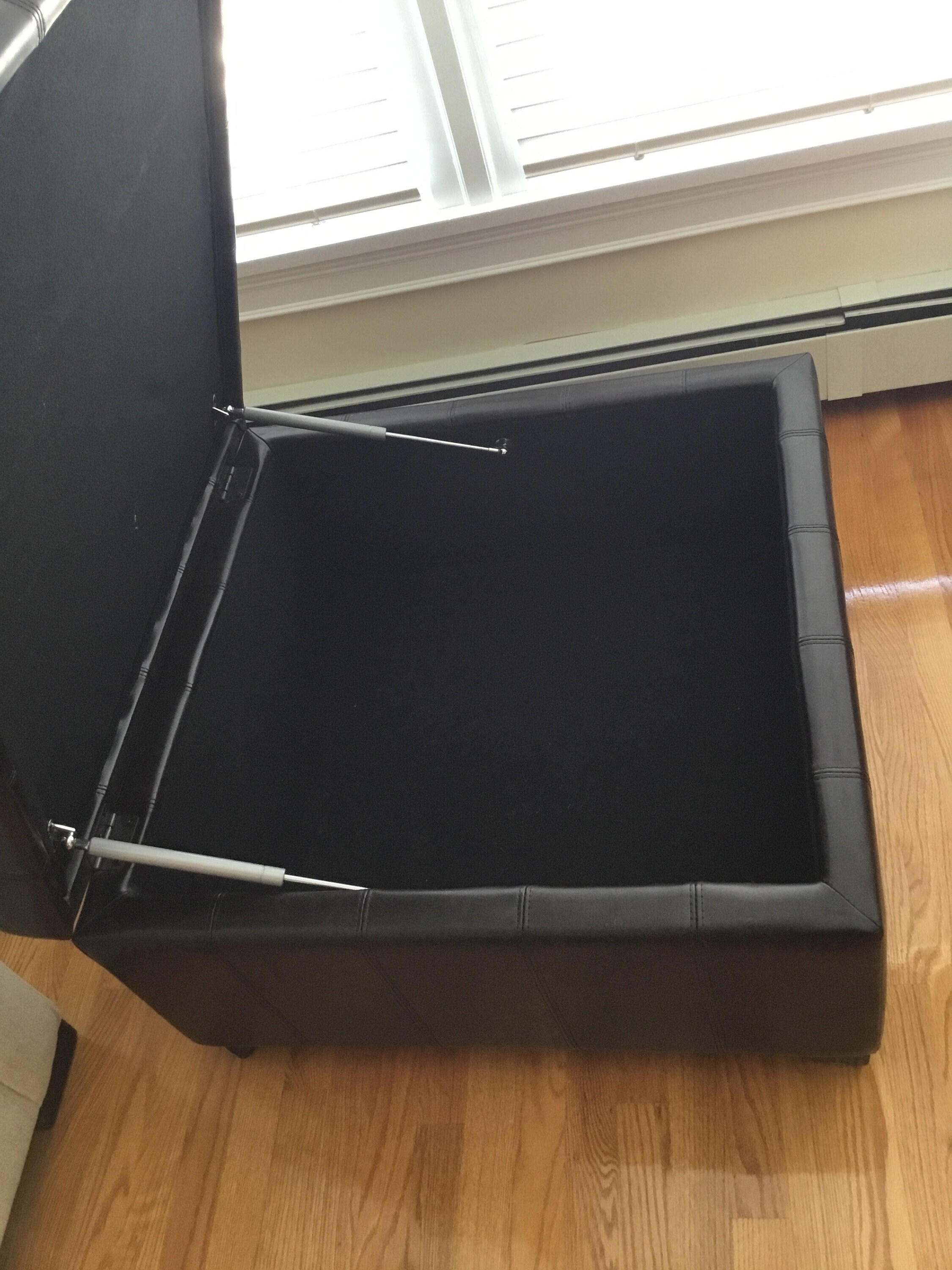 Leather Ottoman With Storage - Etsy