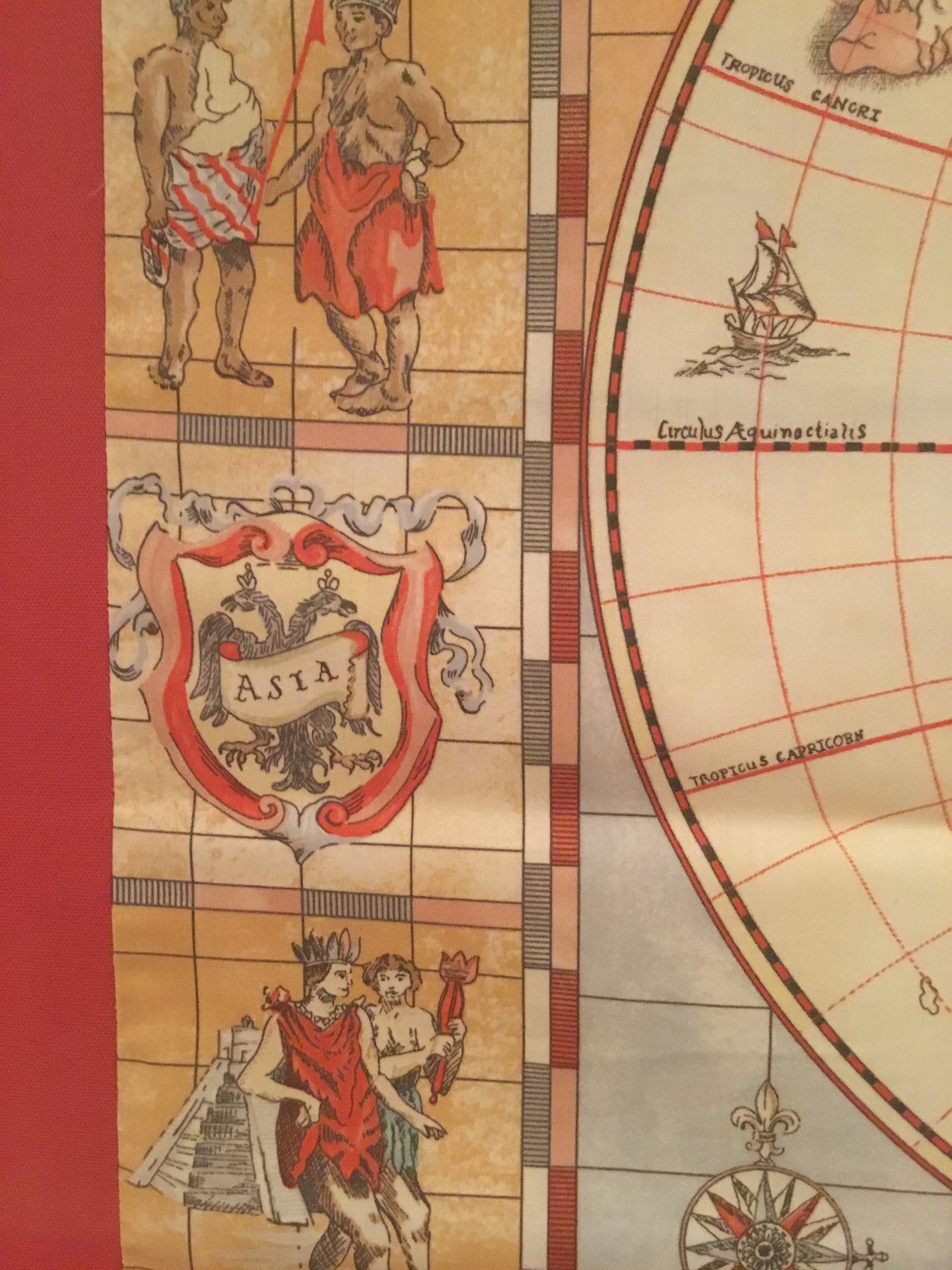 Designer Roman Shades: Vintage World Map With Ancient Animals - Etsy